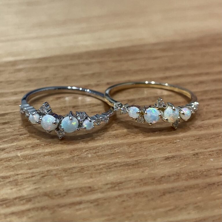 9K Gold Prosperity Ring 7726 | Australian Opals | Shop Opal and Diamond ...
